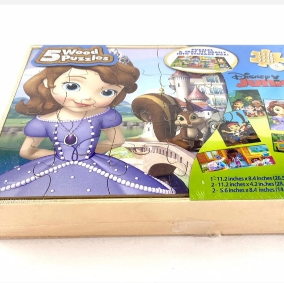 Disney | Toys | Disney Junior Wood Puzzle Set With Case New In Package ...